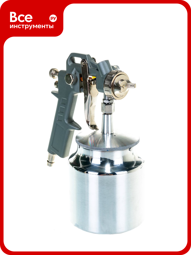 Краскораспылитель с нижним бачком Pegas pneumatic 2.5 мм 2706, для нанесения лаков