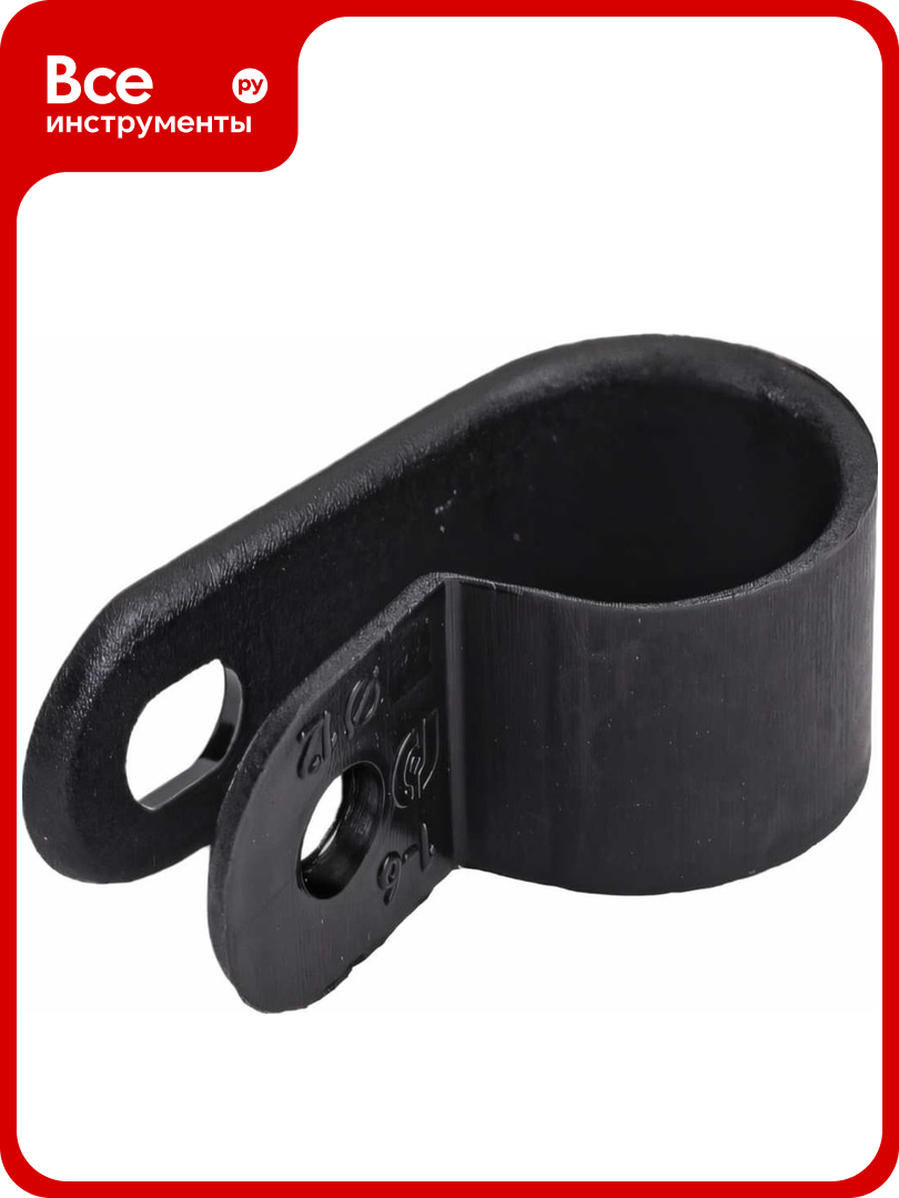 Нейлоновая крепежная скоба TDM ELECTRIC СКН-12 черная 100 шт SQ0514-0214, черный