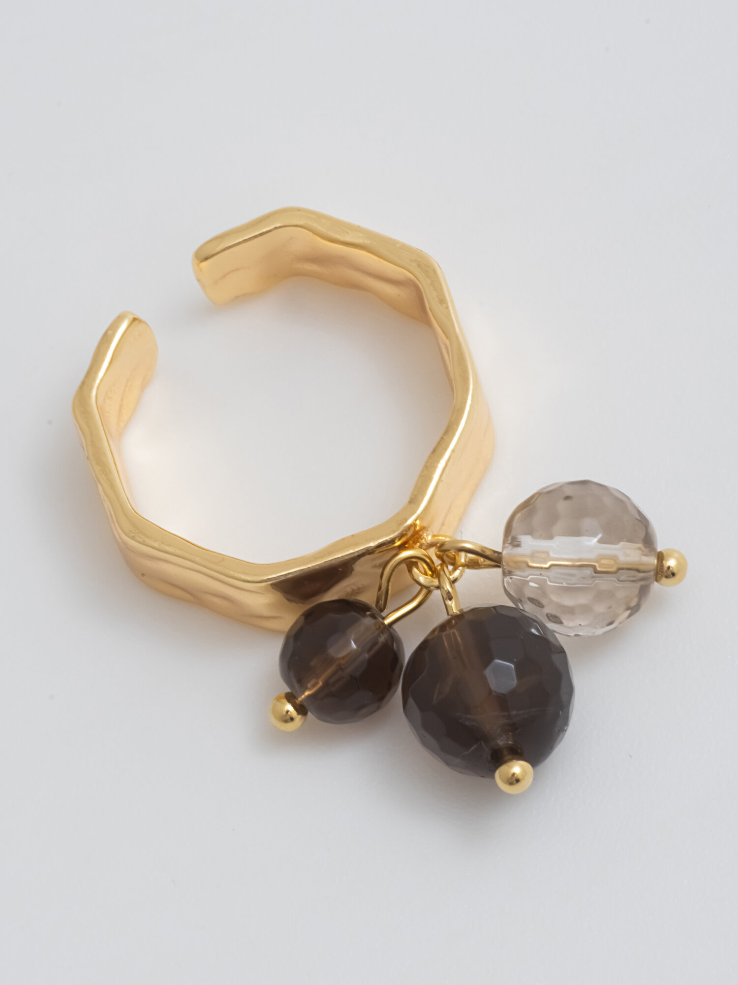 Кольцо-кулон, раухтопаз