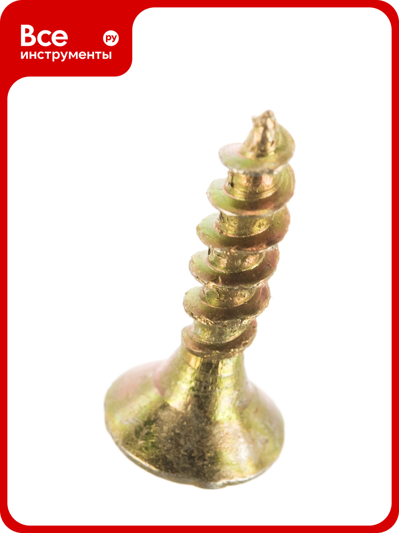 Шуруп VIPкрепеж желтый цинк 3,5х16 33шт 11316 VIP