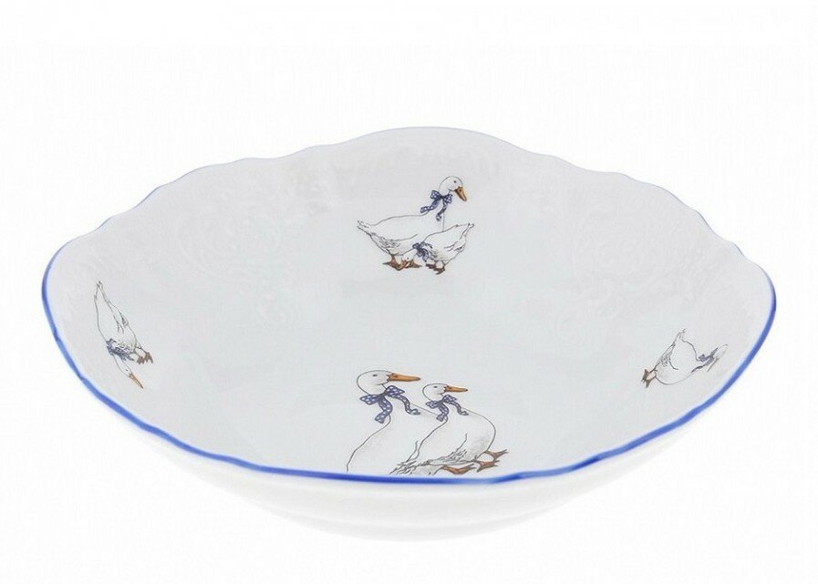 Салатник круглый 19 см. 1 шт, "Bernadotte" Гуси Чехия
