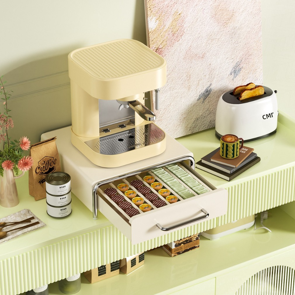 Органайзер для кофейных капсул с выдвижным ящиком капсул металл подставкапод кофемашину Nespresso