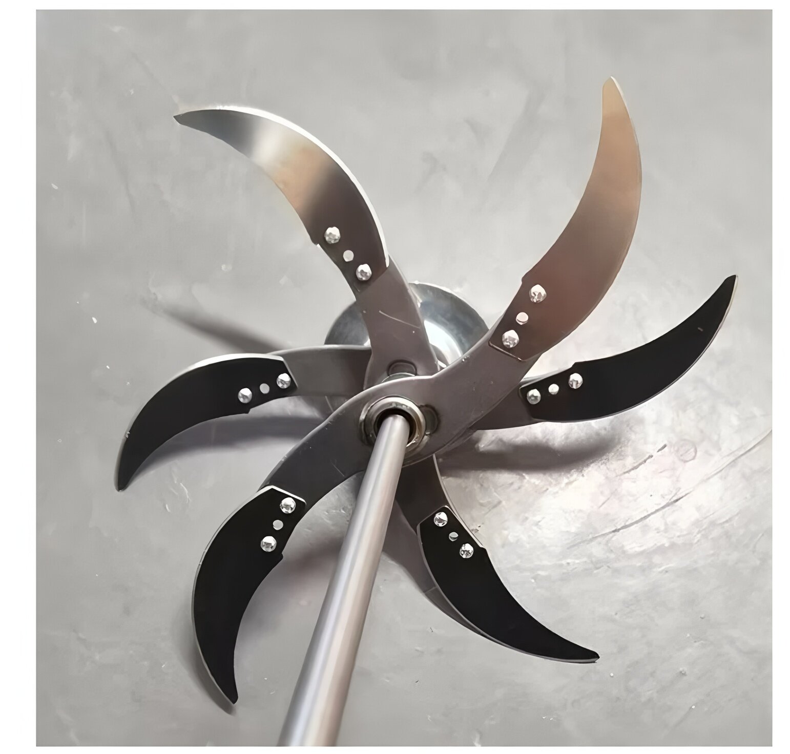 Насадка-измельчитель, для электродрели, 6 режущих ножей, универсальная, серая