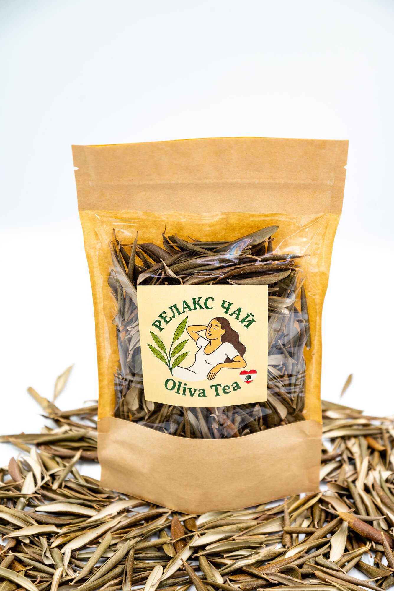 Чай "Релакс", Лист оливы, натуральный, крупный лист, Ливан, 50 гр