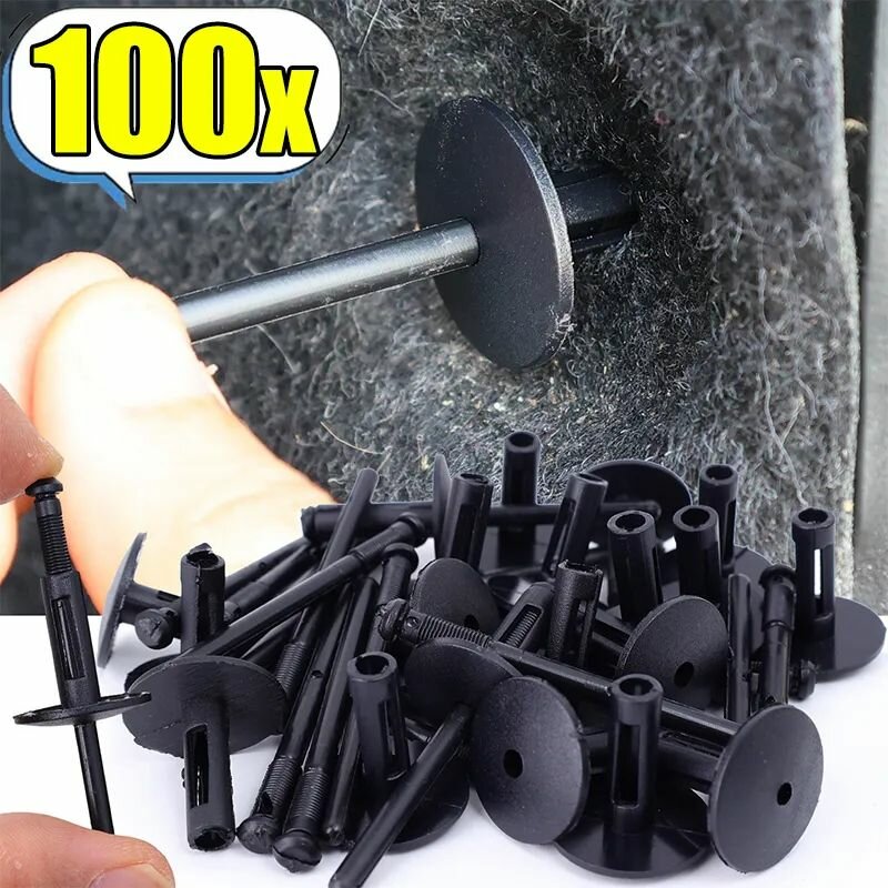 Болты, гайки, хомуты, стяжки, 50 шт.