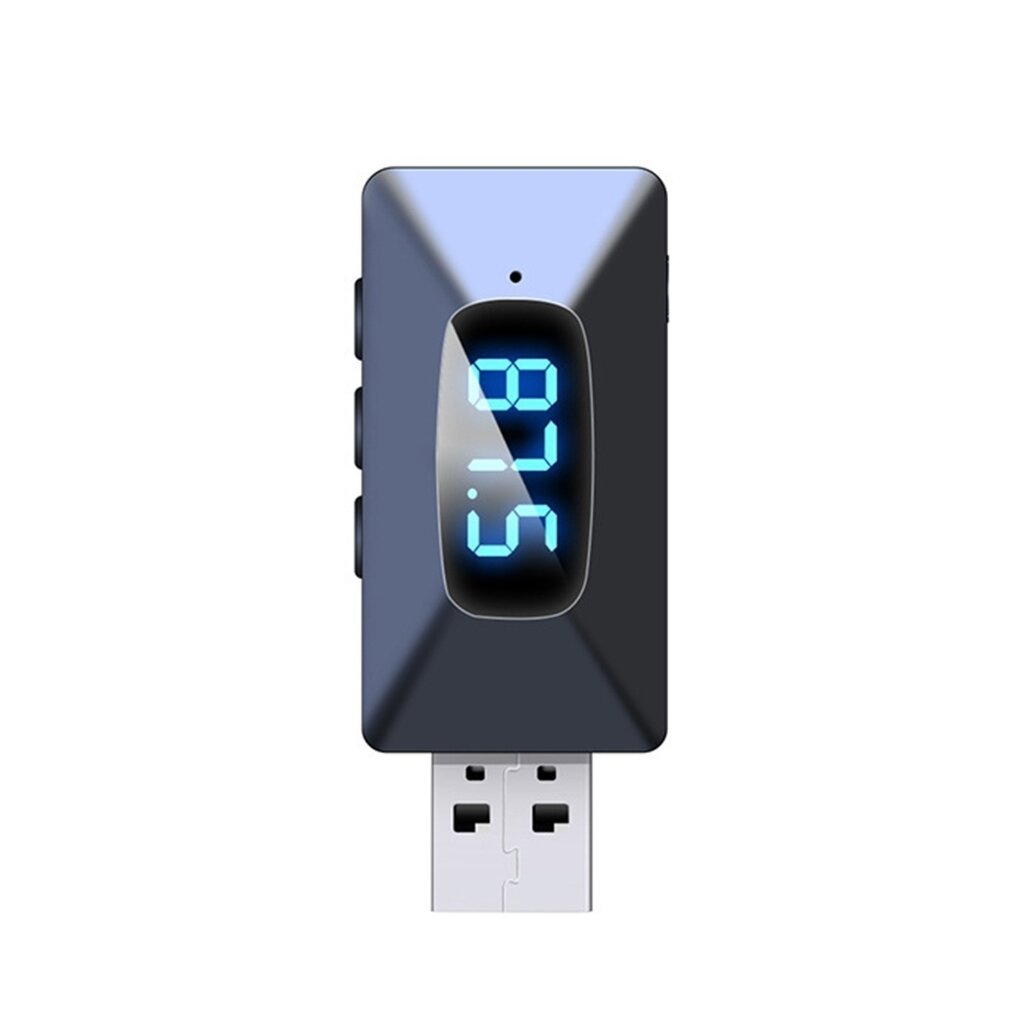 Беспроводной USB-ресивер для автомобиля с BT5.4 и LED-дисплеем