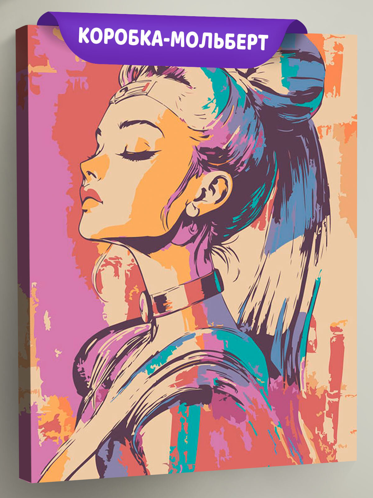 Картина по номерам на холсте с подрамником "Аниме Сейлор Мун Sailor Moon: портрет арт" Раскраска 40x50 см, Девушка