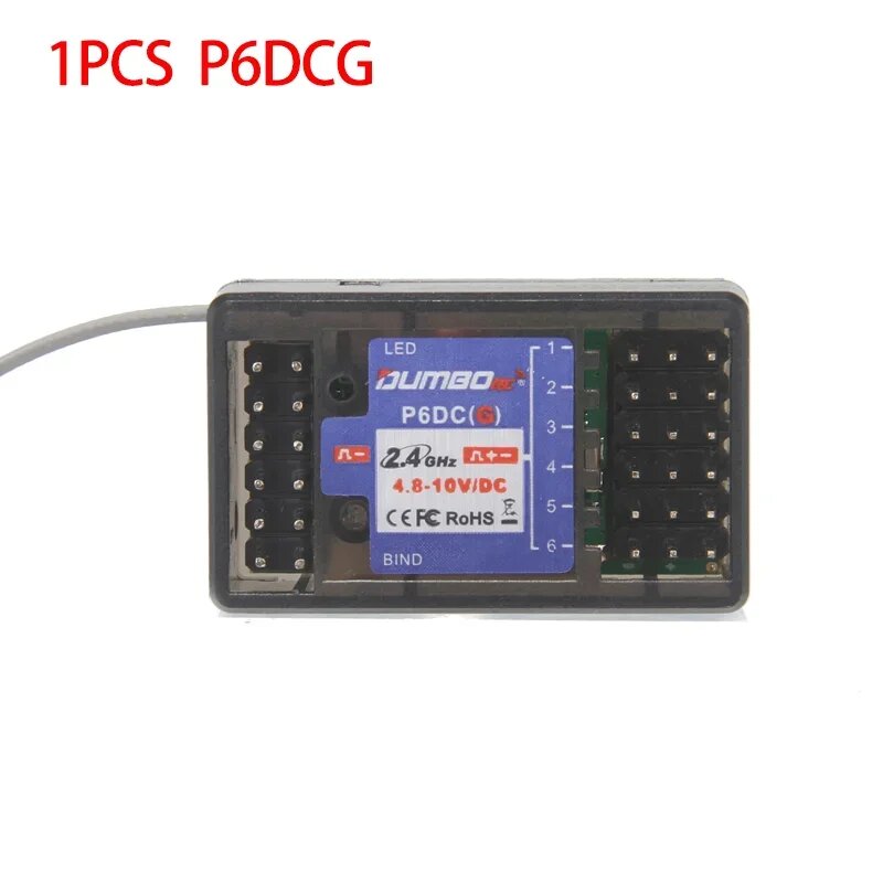 DumboRC X6 X4 X5 6-канальный радиопередатчик с подсветкой для RC автомобилей и лодок