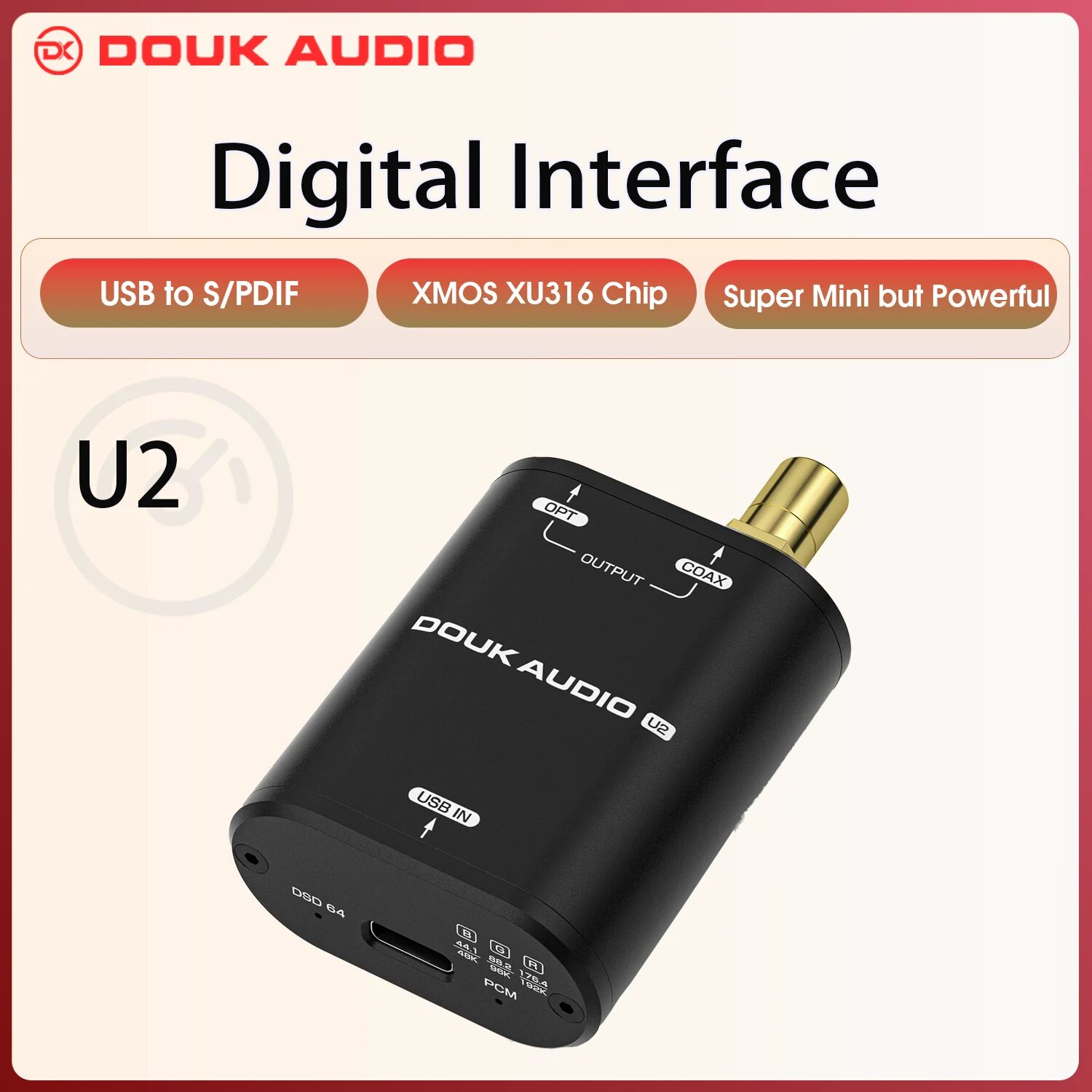 Douk Audio U2 XU316 Конвертер USB в S/PDIF
