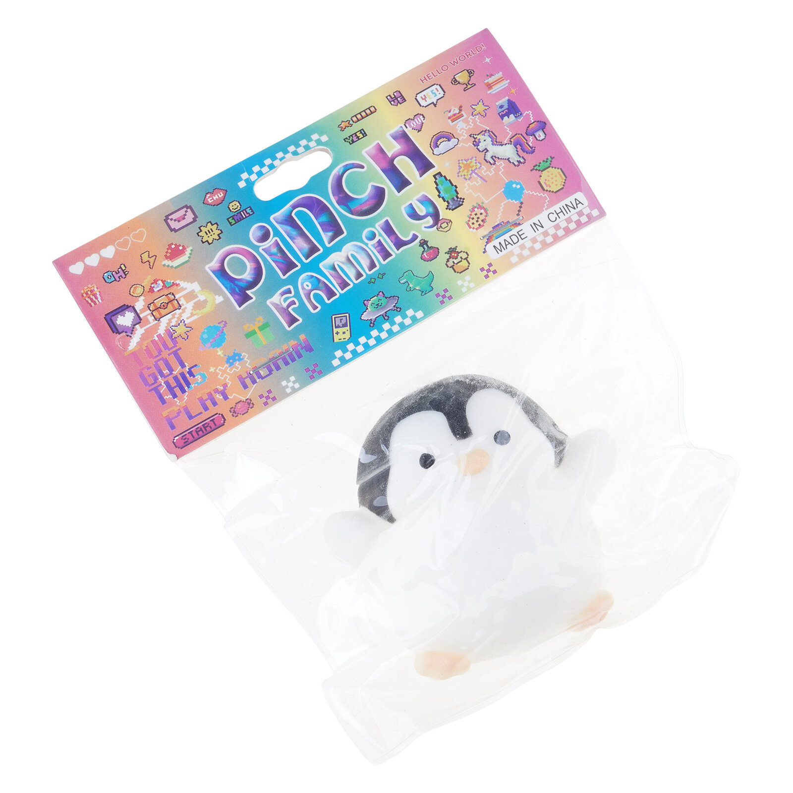 Популярная игрушка-антистресс в виде пингвина для расслабления рук