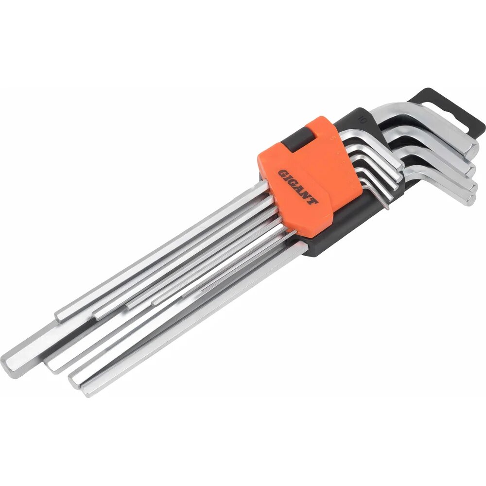Набор шестигранных длинных ключей Gigant 10 шт GKLH-10
