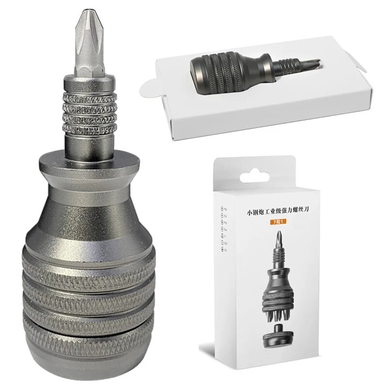 Портативный набор маленьких отверток с короткой ручкой, многофункциональный мини-7 в 1, крест с одним словом, инструмент для домашнего декора, инструмент для ремонта, as show