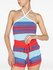 Топ Striped halter-neck top