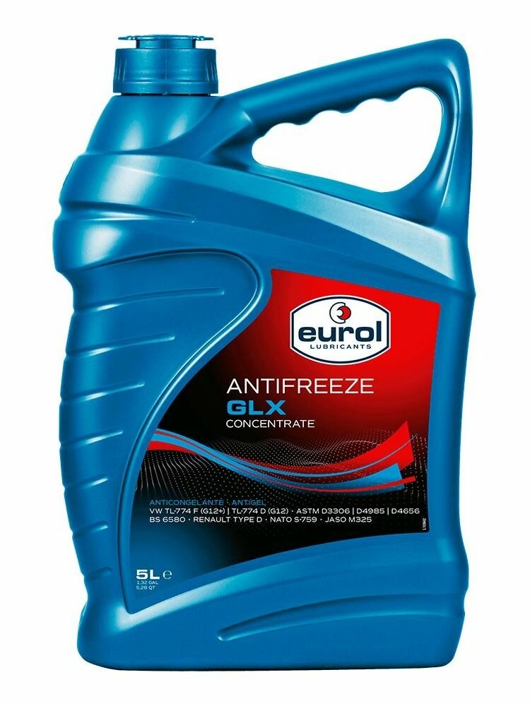 Жидкость охлаждающая, антифриз красный Eurol Coolant GLX -36 G12+, 5 л