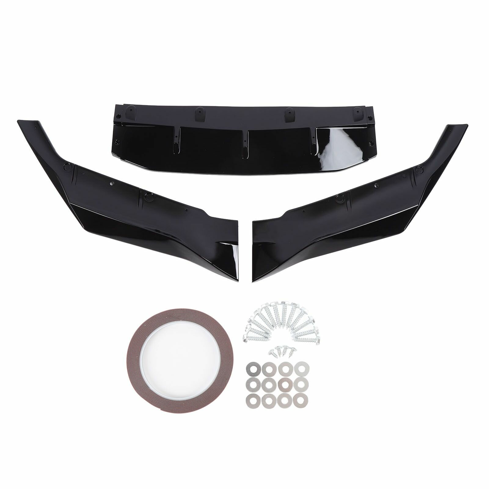 3 шт. передний бампер сплиттер кузов комплект защита от столкновения бампер спойлер диффузор для F90 M5 M5C 2018-2020 глянцевый черный