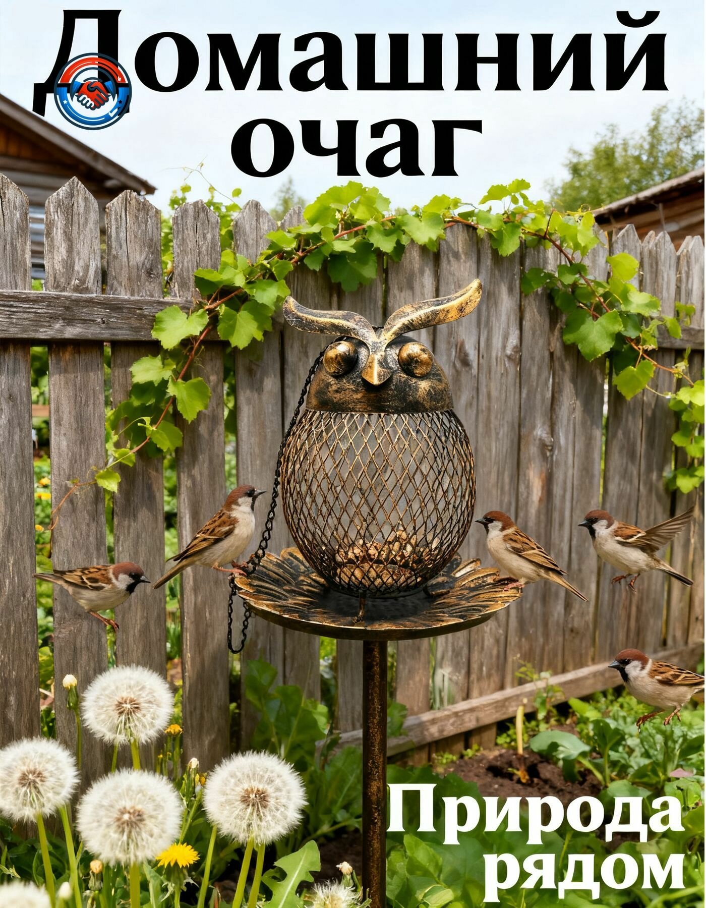 Подвесная кормушка для птиц и грызунов, сетчатая двухслойная, легко моется, для сада, балкона и дачи, привлекает синиц, вьюрков и попугаев, прочная железная сетка, цепочка в комплекте