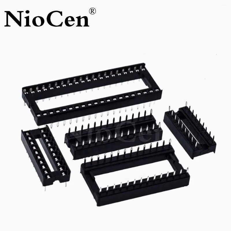 Розетки для микросхем NioCen DIP6 DIP8 DIP14 DIP16 DIP18 DIP20 DIP28 DIP40 24PIN-Wide