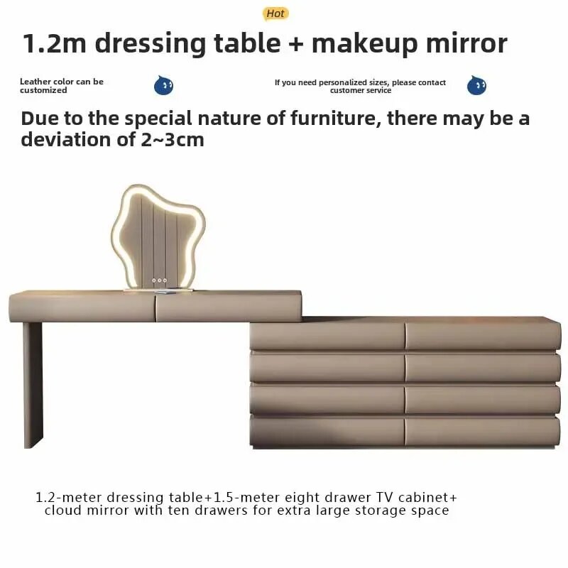 Японский современный туалетный столик для хранения, женский шкаф с ящиком, туалетный столик, современная женская модная мебель Penteadeira