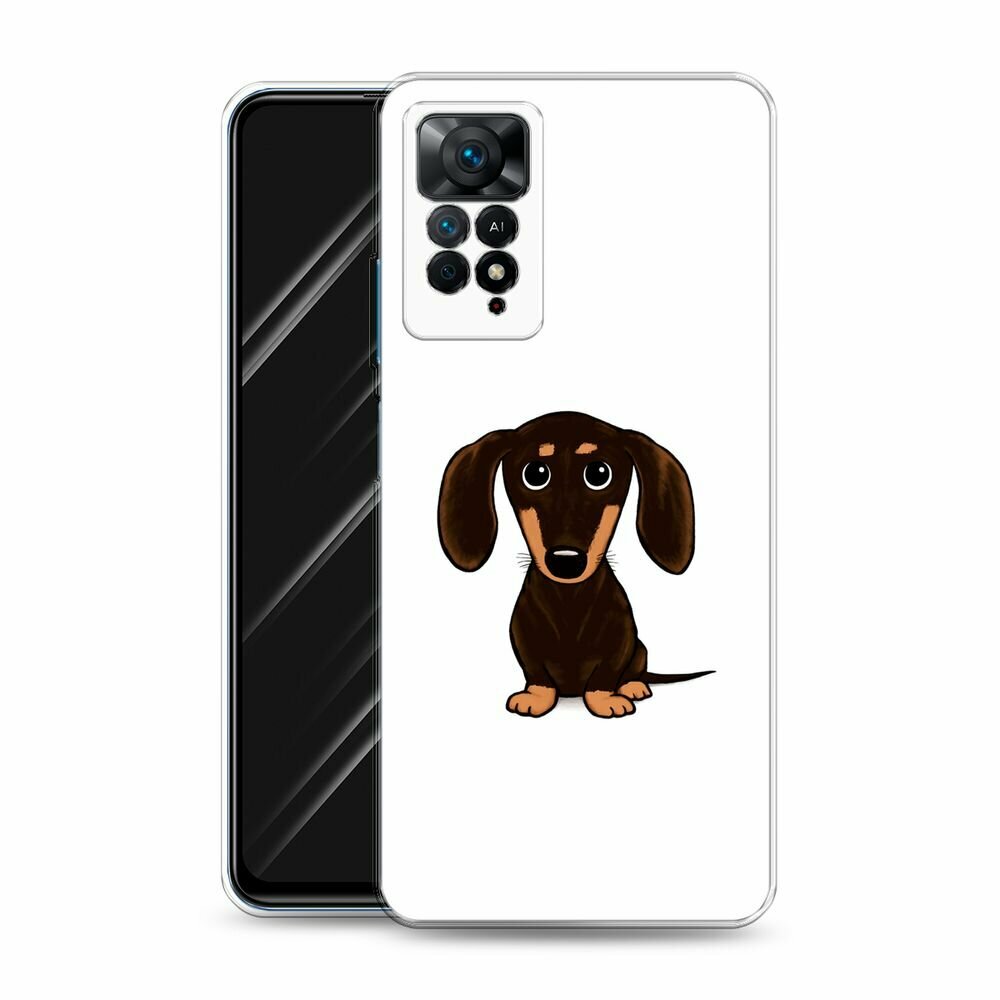 Чехол на Xiaomi Redmi Note 11E Pro / Сяоми Редми Нот 11E Pro Про с принтом "Маленькая такса" — фото 1