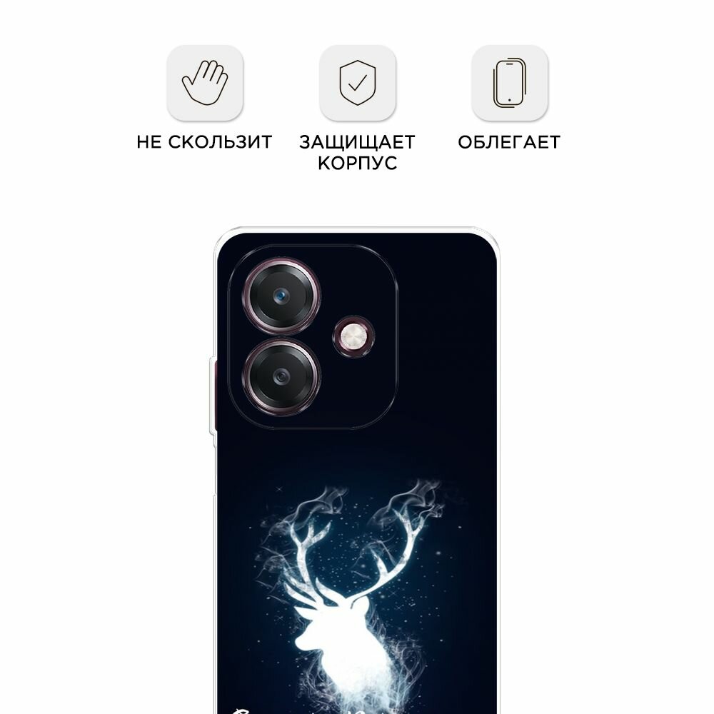Чехол на Oppo A3/A3x / Оппо А3/A3x с принтом Expecto Patronum — фото 1