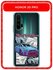 Чехол на Honor 20 Pro / Хонор 20 Про с принтом "JDM коллаж", прозрачный