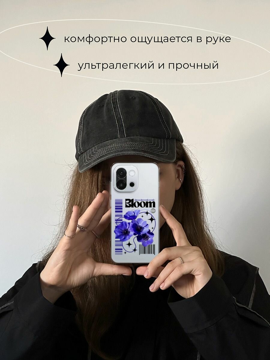 Чехол на OnePlus 13T / Ван Плас 13Т с принтом "Завораживающие анемоны", прозрачный — фото 1