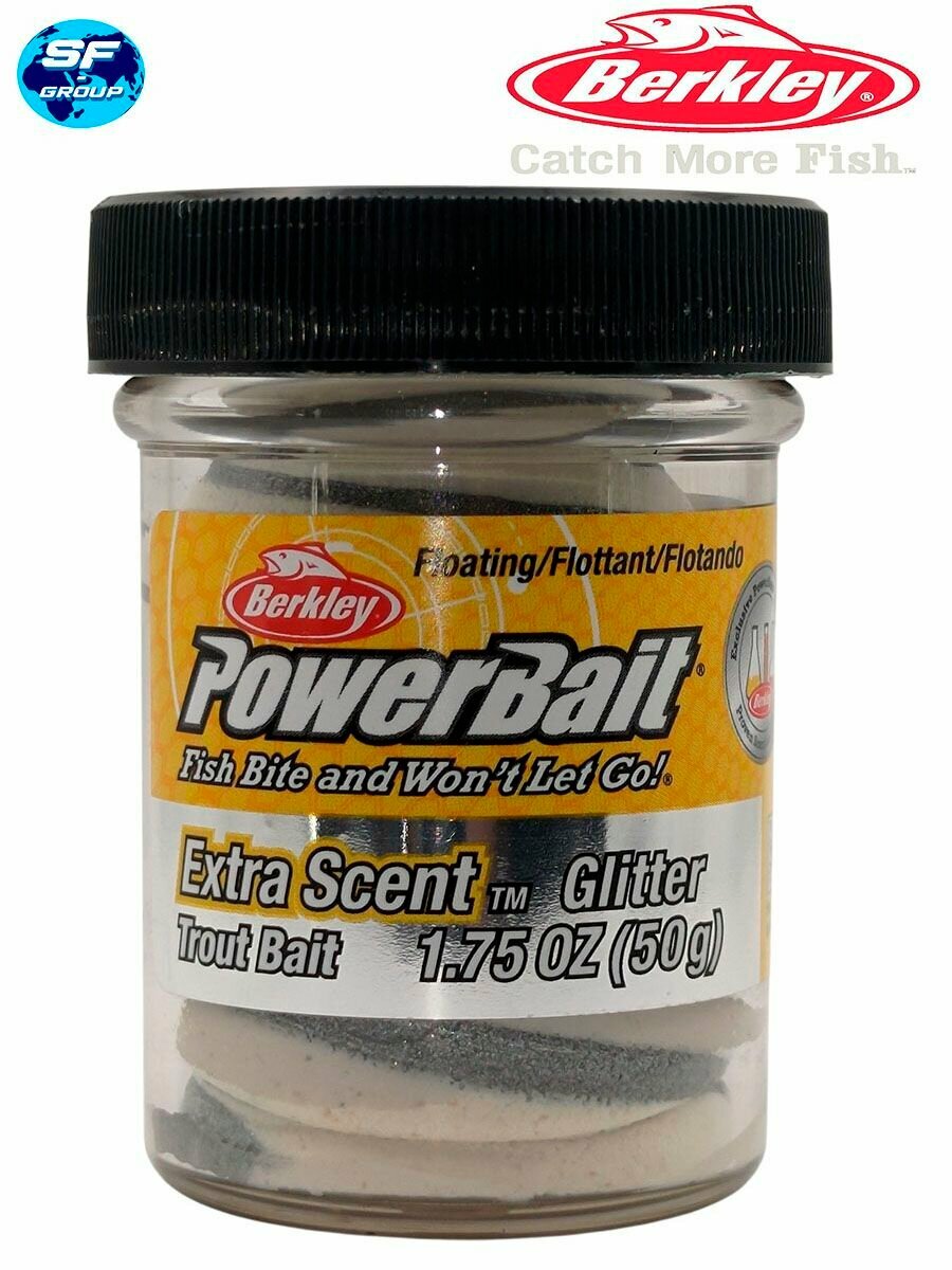 Паста Berkley PowerBait Extra Scent Trout Bait Silver Vein 50g