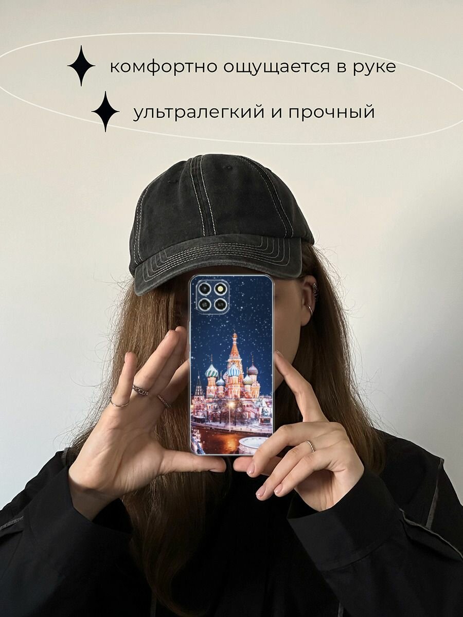 Чехол на Infinix SMART 6 HD / Инфиникс Смарт 6 HD с принтом "Москва 1" — фото 1
