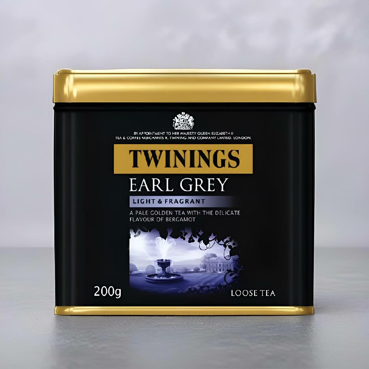 Черный листовой чай EARL GREY Light & Fragrant 200 g . Original в жестяной банке