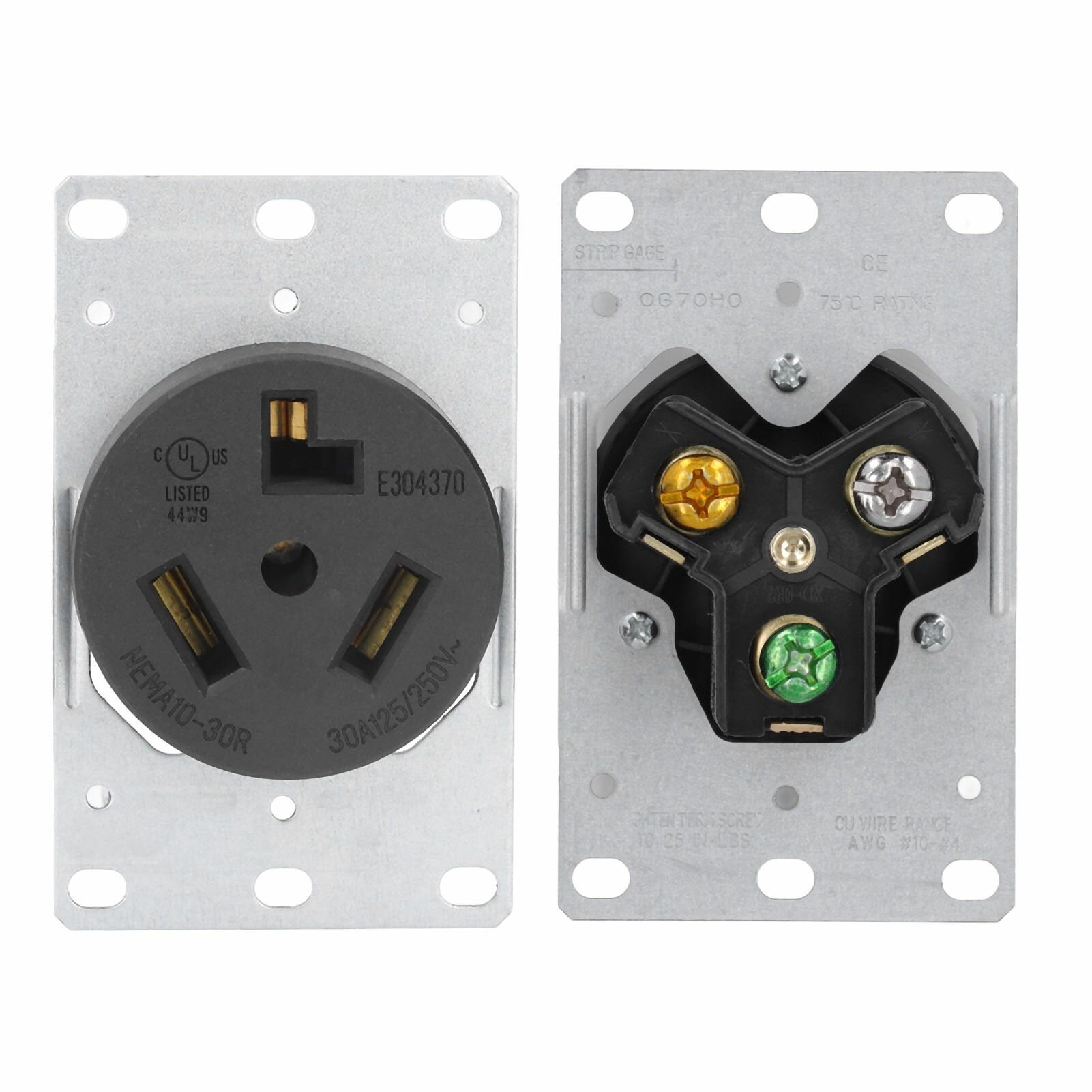 Розетка Розетка стандарта США, 3 отверстия, 30 А, 125 В, 250 В, NEMA 10 30R для дома