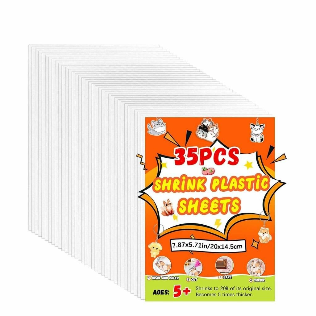 Двухсторонняя термоусадочная пленка для принтера 25 листов 20x14.5 см, - 35ШТ