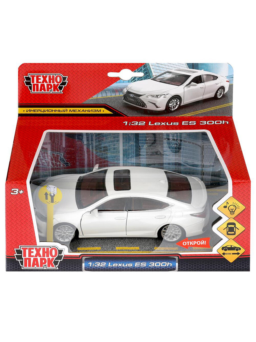 Технопарк Машина Lexus ES300H 14 см свет, звук, металл белый SВ-68713 с 3 лет