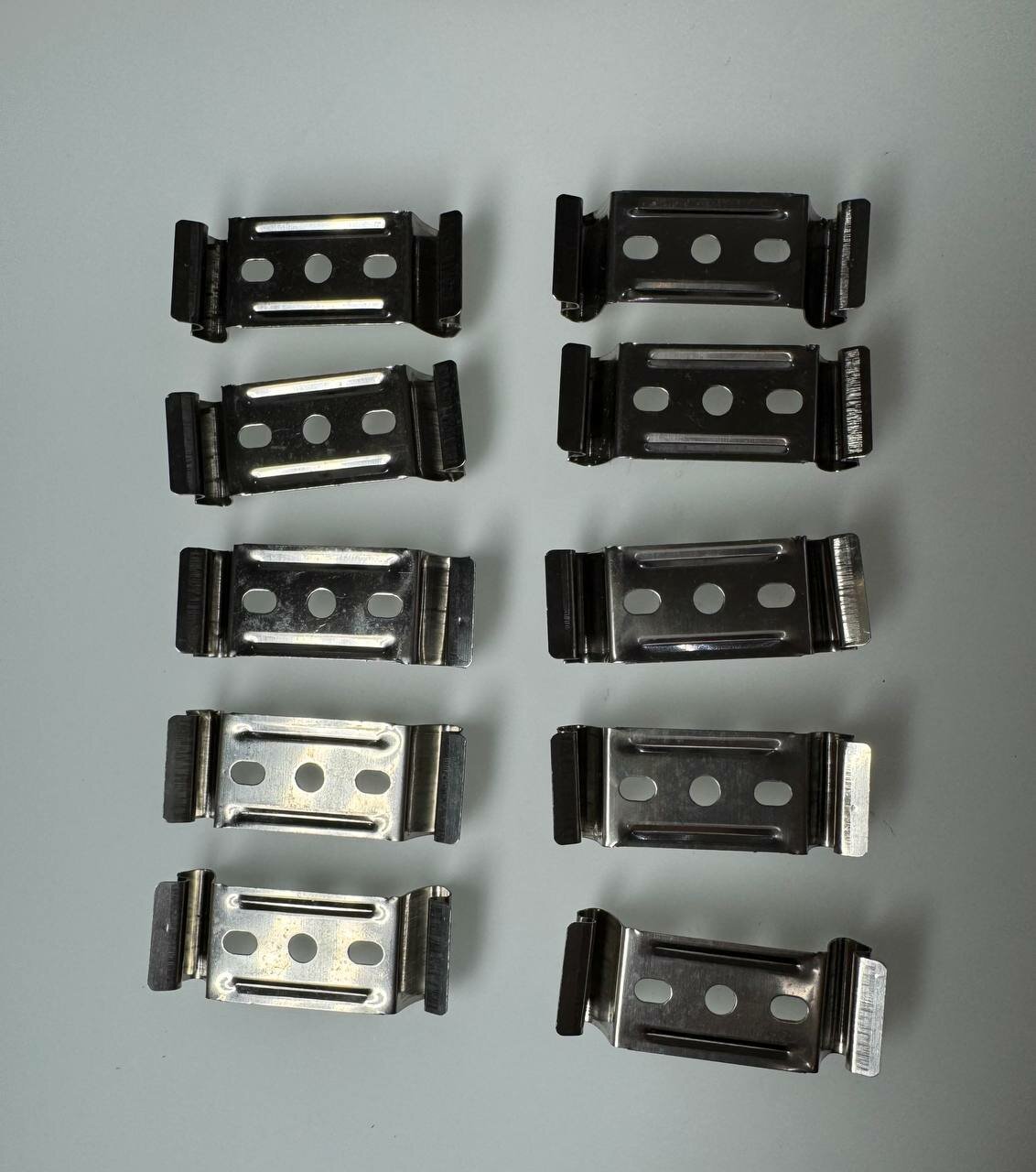 Скоба крепёжная 10 ШТ стальная для светильников, профиля, освещения, ламп, клипса металлическая