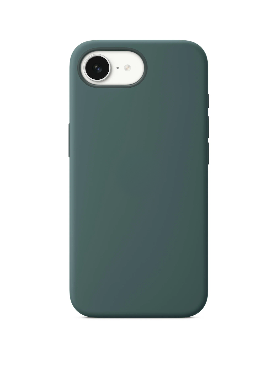 Чехол силиконовый Магсейф для iPhone 16e Lake Green, Silicone case Магсейф для айфон 16е - Зеленый