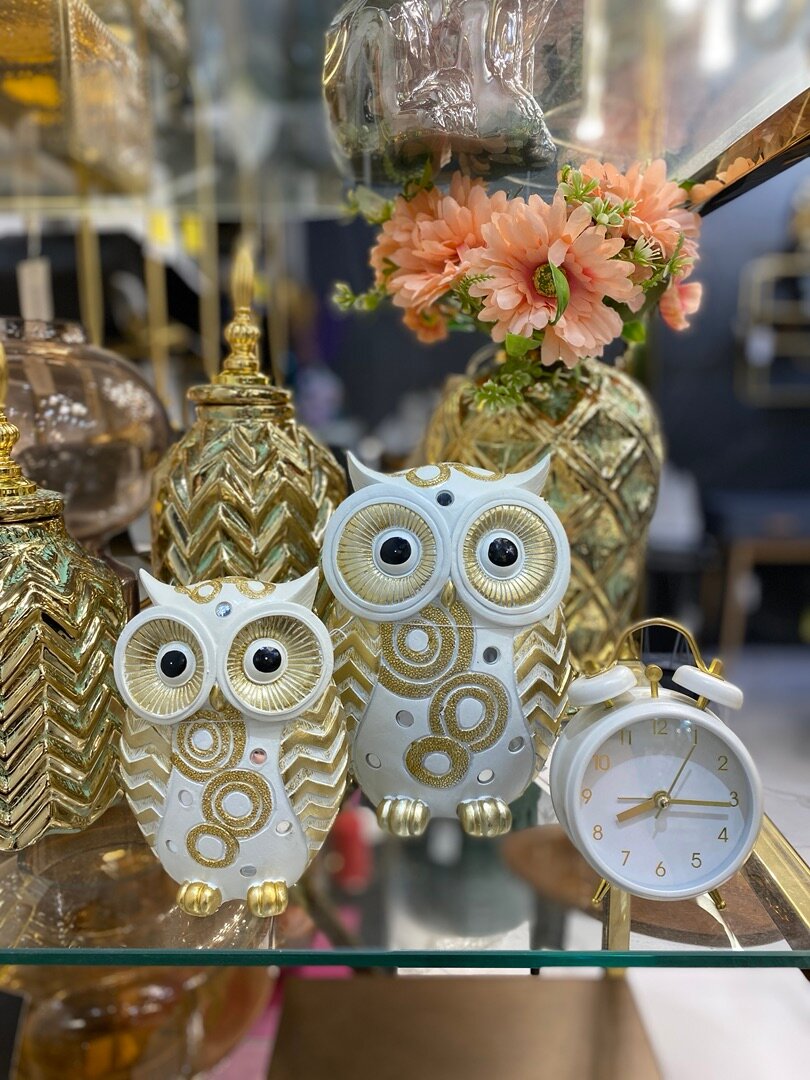 Статуэтка Сова Bernie Casaentera CE05-LK236 белый золото 105х65х150