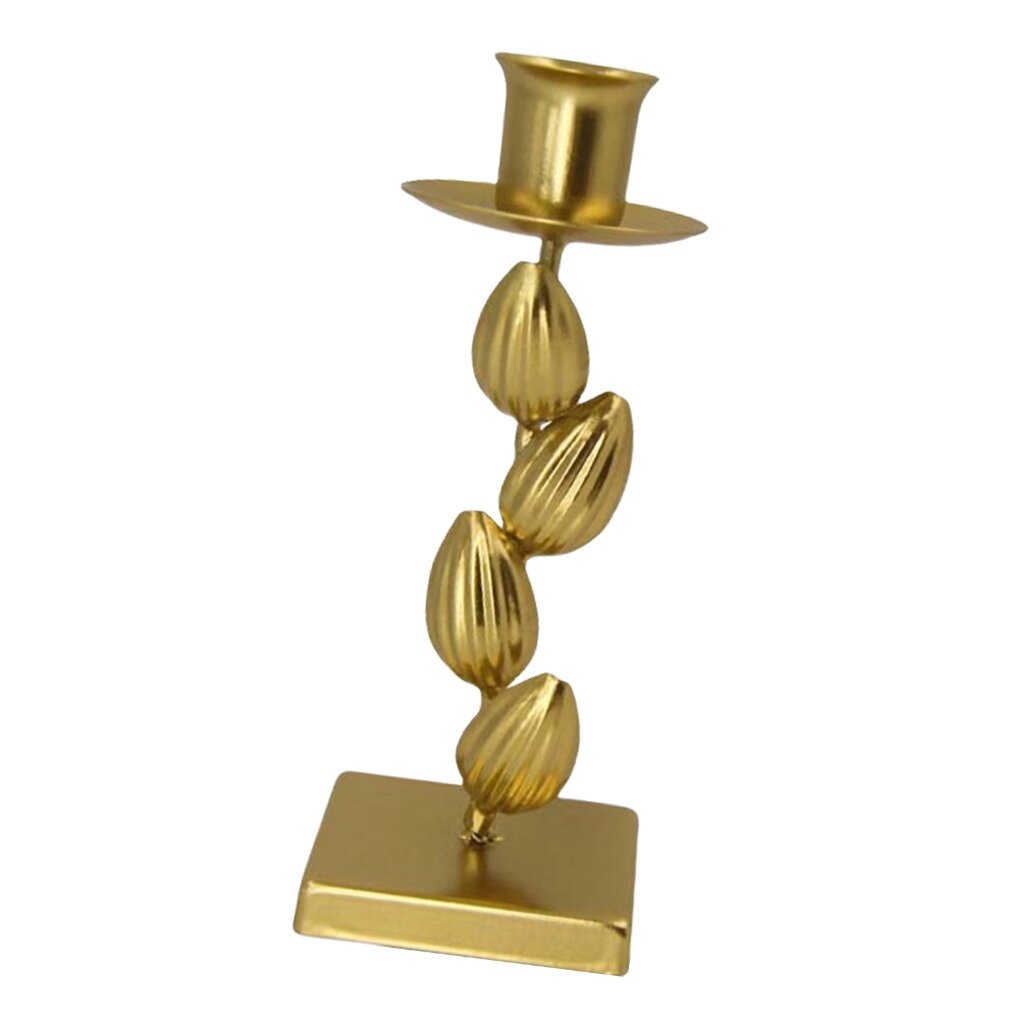 Европейские стили металлическая конусная подсвечника стенда ретро железные лист свечи для свадебного стола центральные декоры