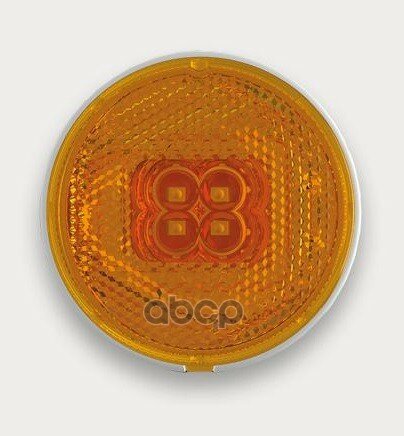 Фонарь габаритный LED 12-30V жёлтого цвета со светоотражателем и проводом. Fristom арт. FT060ZLED