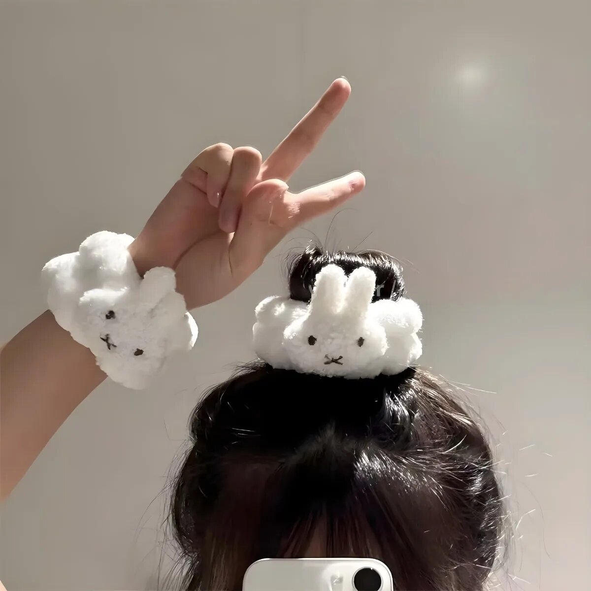 Мягкая повязка для волос Miffy, Белый, Женский