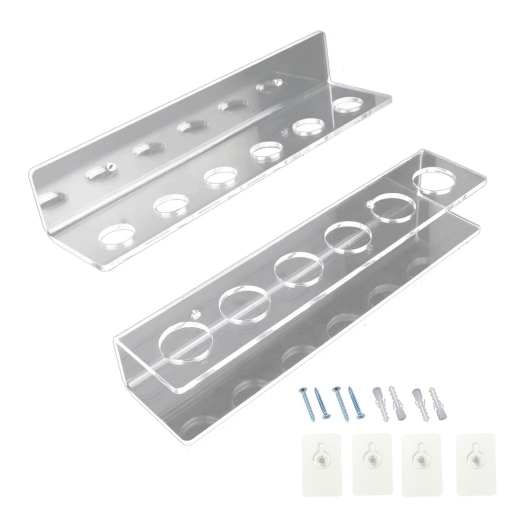 Настенный держатель бильярдного кия на 6 палочек, Прозрачная акриловая стойка для хранения кия