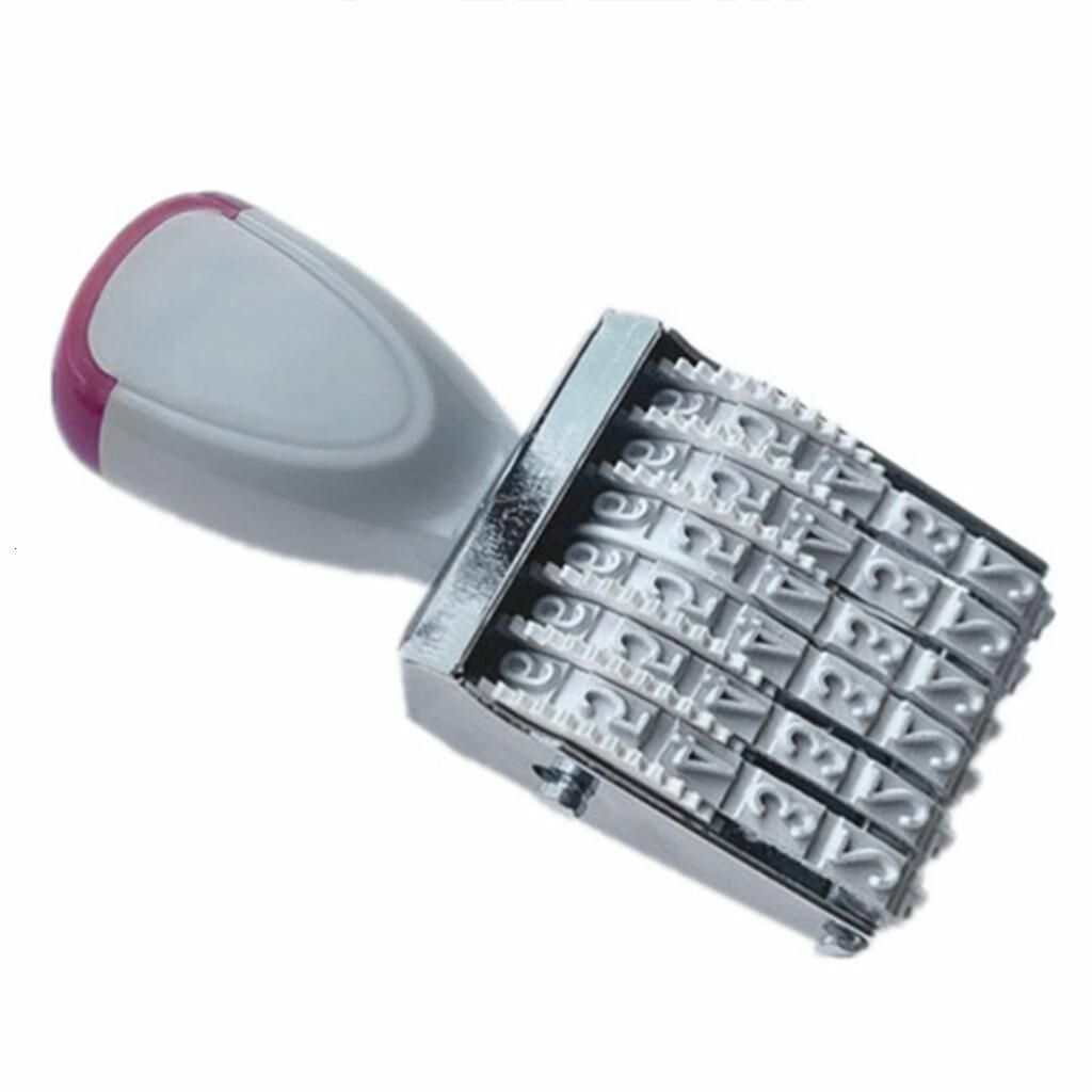 Резиновый штамп с датой, - 6-значная печать 4 мм