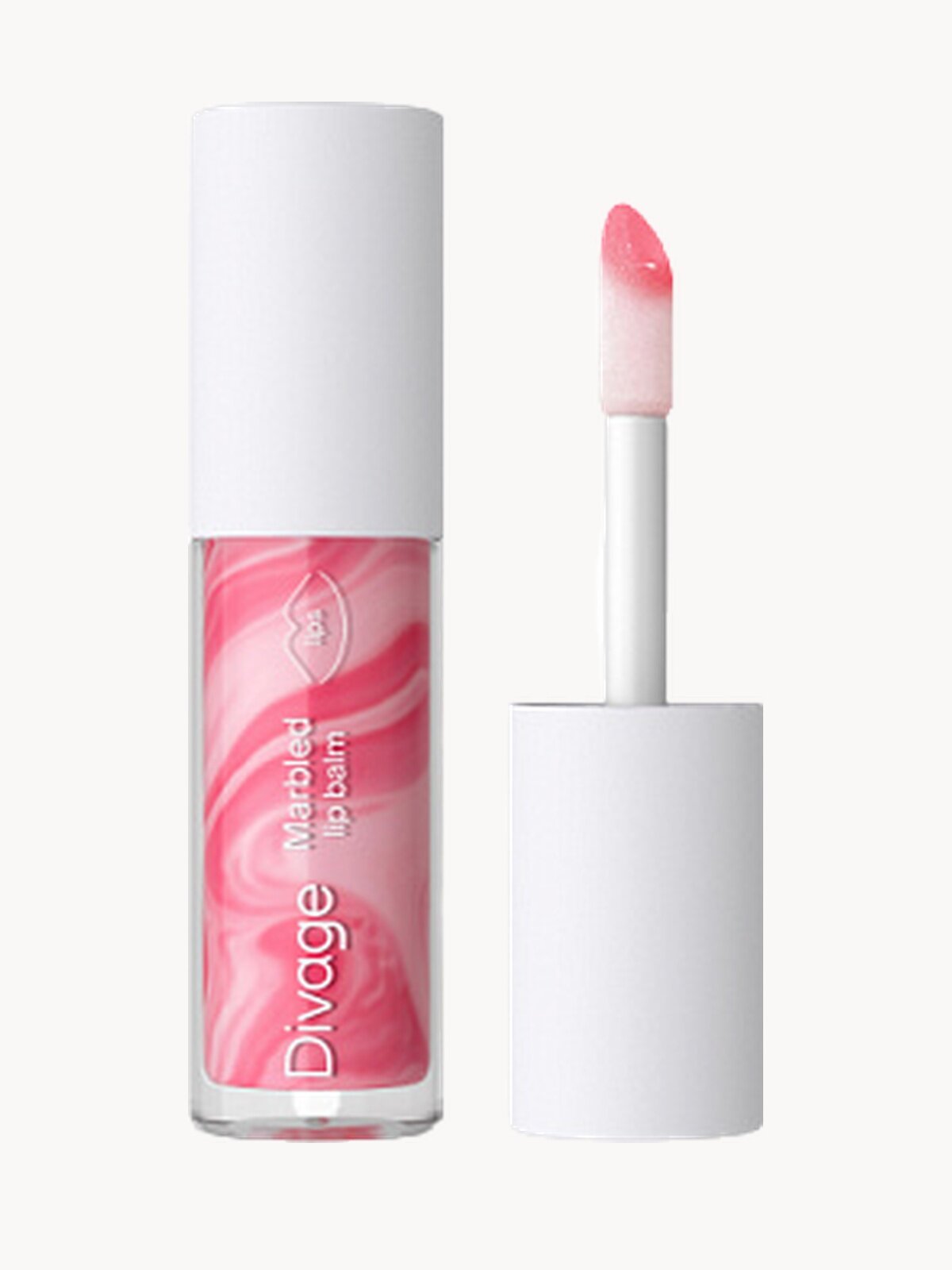 Divage Бальзам для губ Marbled Lip Balm Тон 02 холодный розовый
