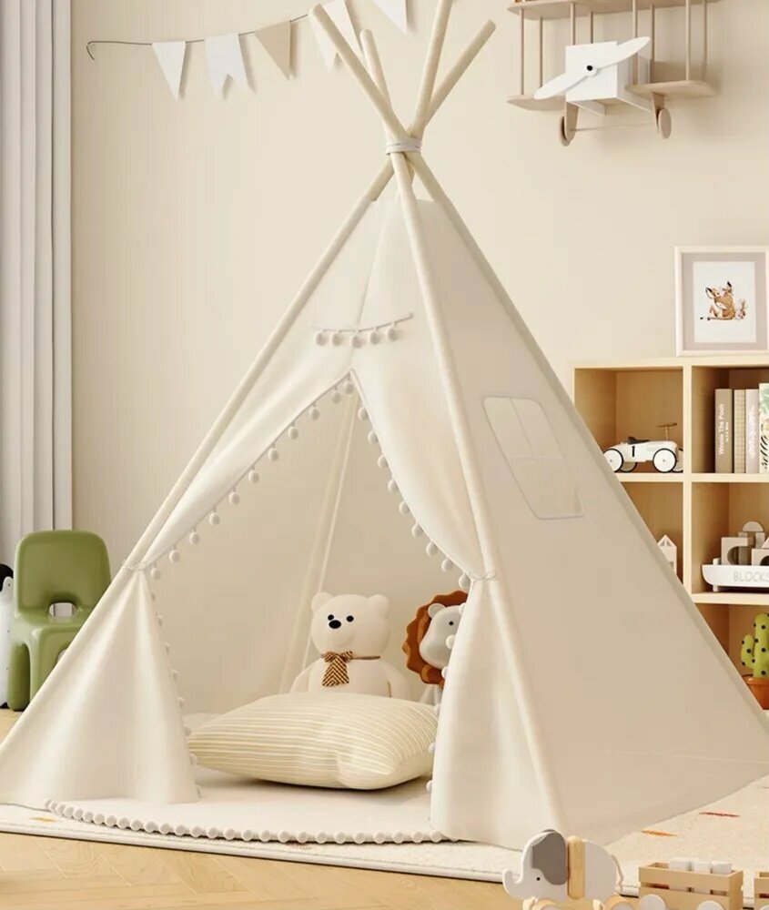 Детский Вигвам с ковриком, окошком