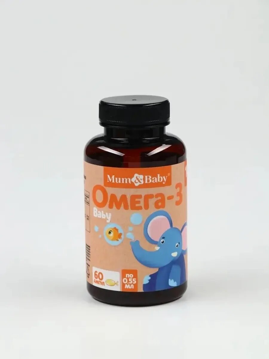 Омега-3 для детей Беби, 60 капсул