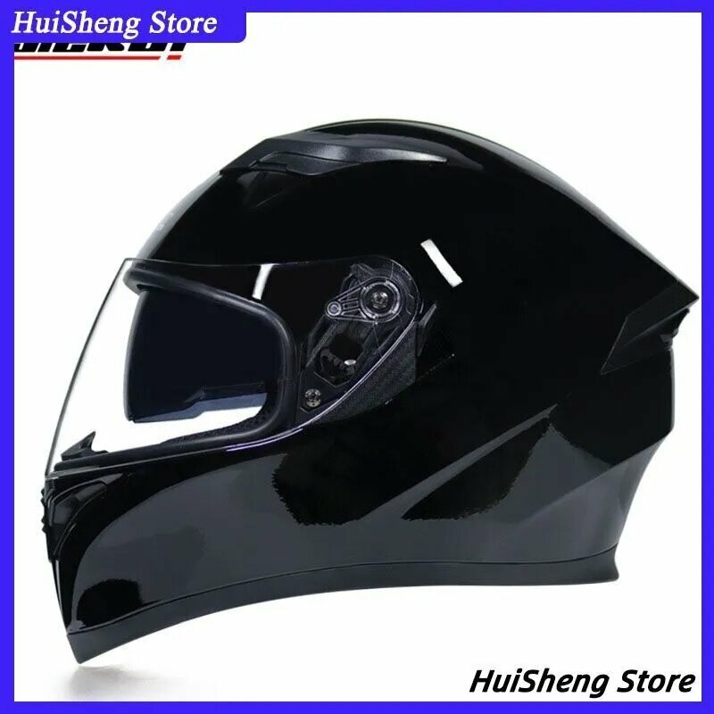 JIEKAI Мотошлем, цвет: черный матовый, размер: XXL