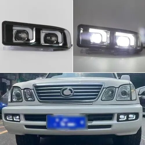 Фары автомобильные, Огни дневные ходовые, 2 шт, арт. Lexus LX470 1998-2007 LX470