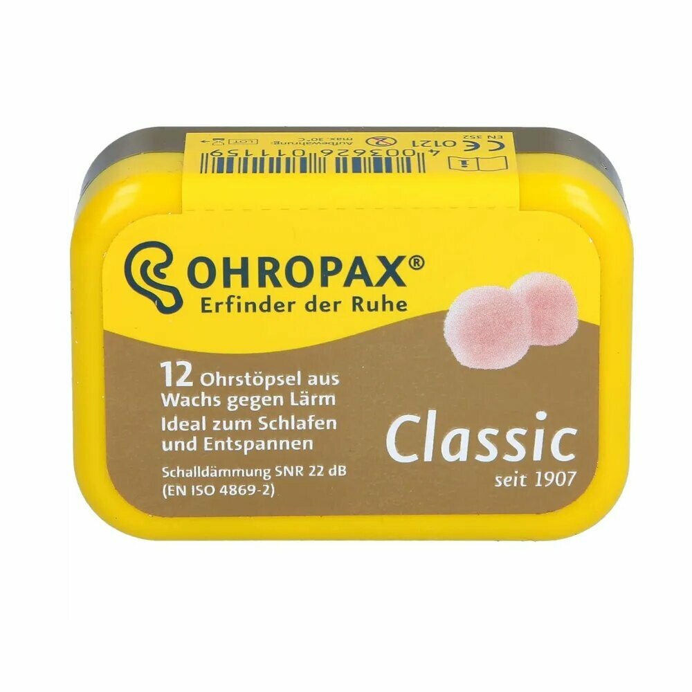 Немецкие мягкие шумоподавляющие беруши ohropax, многоразовые звукоизоляционные беруши из воска и хлопка, идеально подходят для сна, отдыха, работы, DIY, громкой музыки