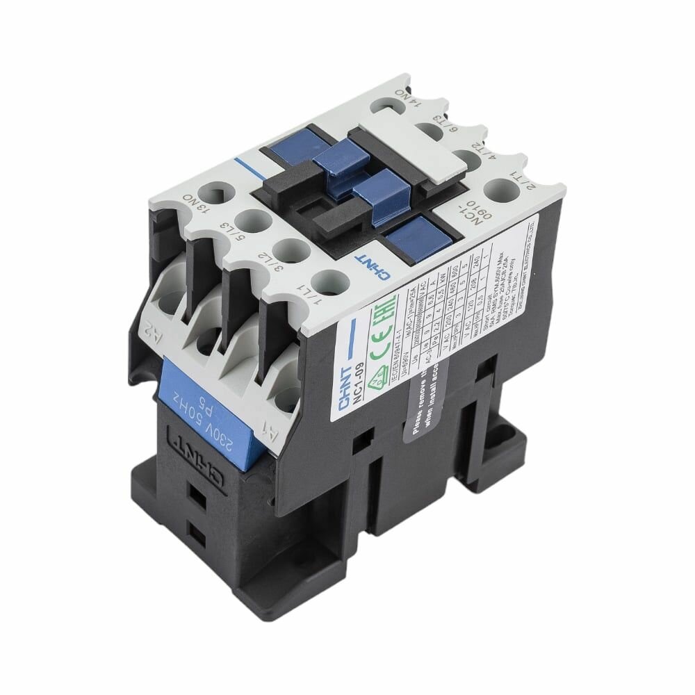 Контактор NC1-0910 9А кат. 230В AC 1НО AC-3 (R) CHINT 221033