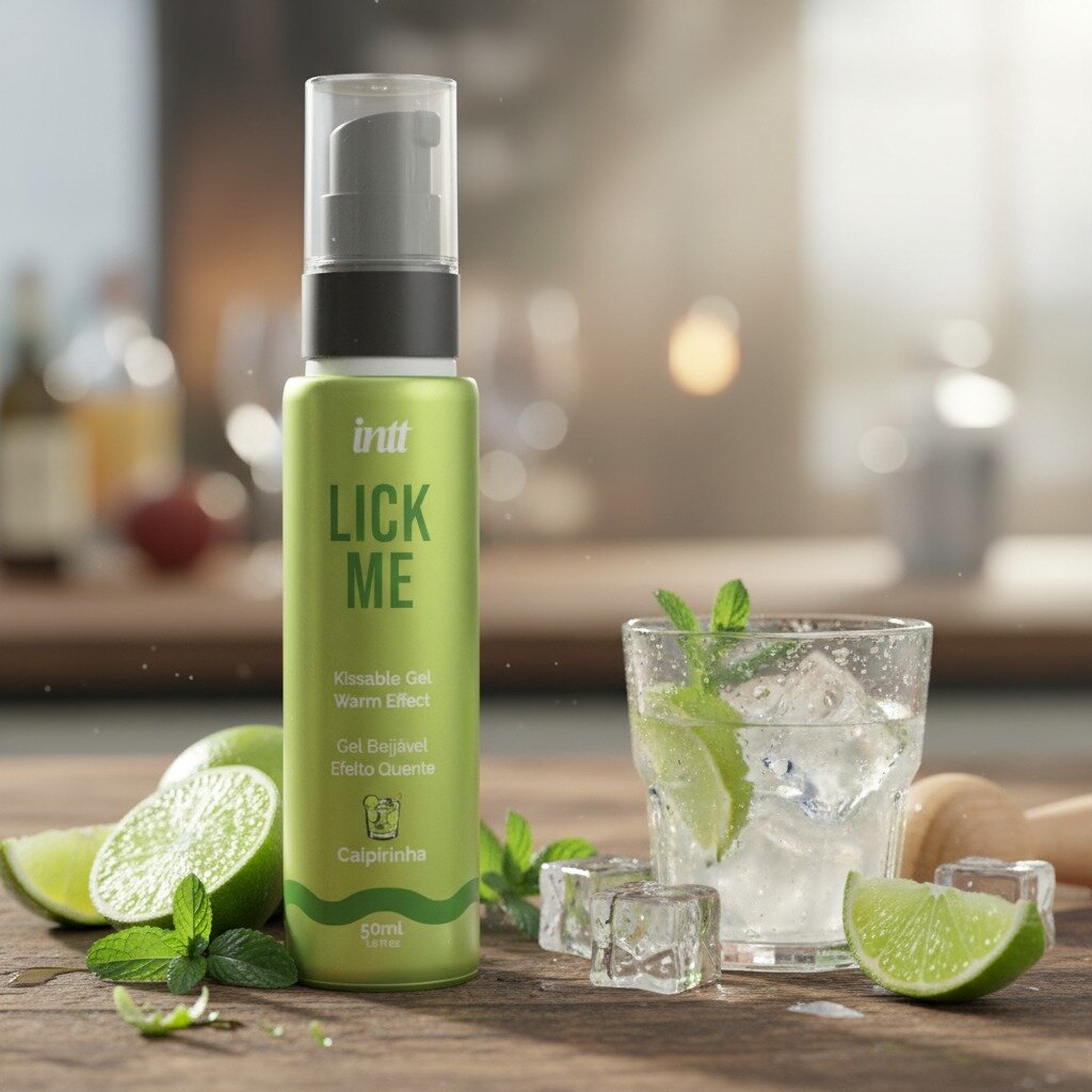 Массажный гель INTT Lick Me, со вкусом Кайпириньи, съедобный, с эффектом увлажнения, 50мл