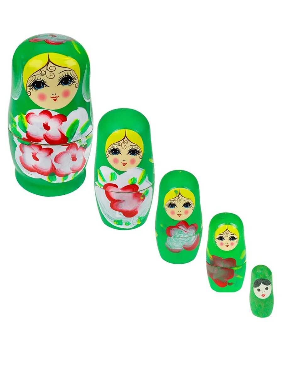Деревянная игрушка. Матрешка (5кукол) /расписные матрёшки №