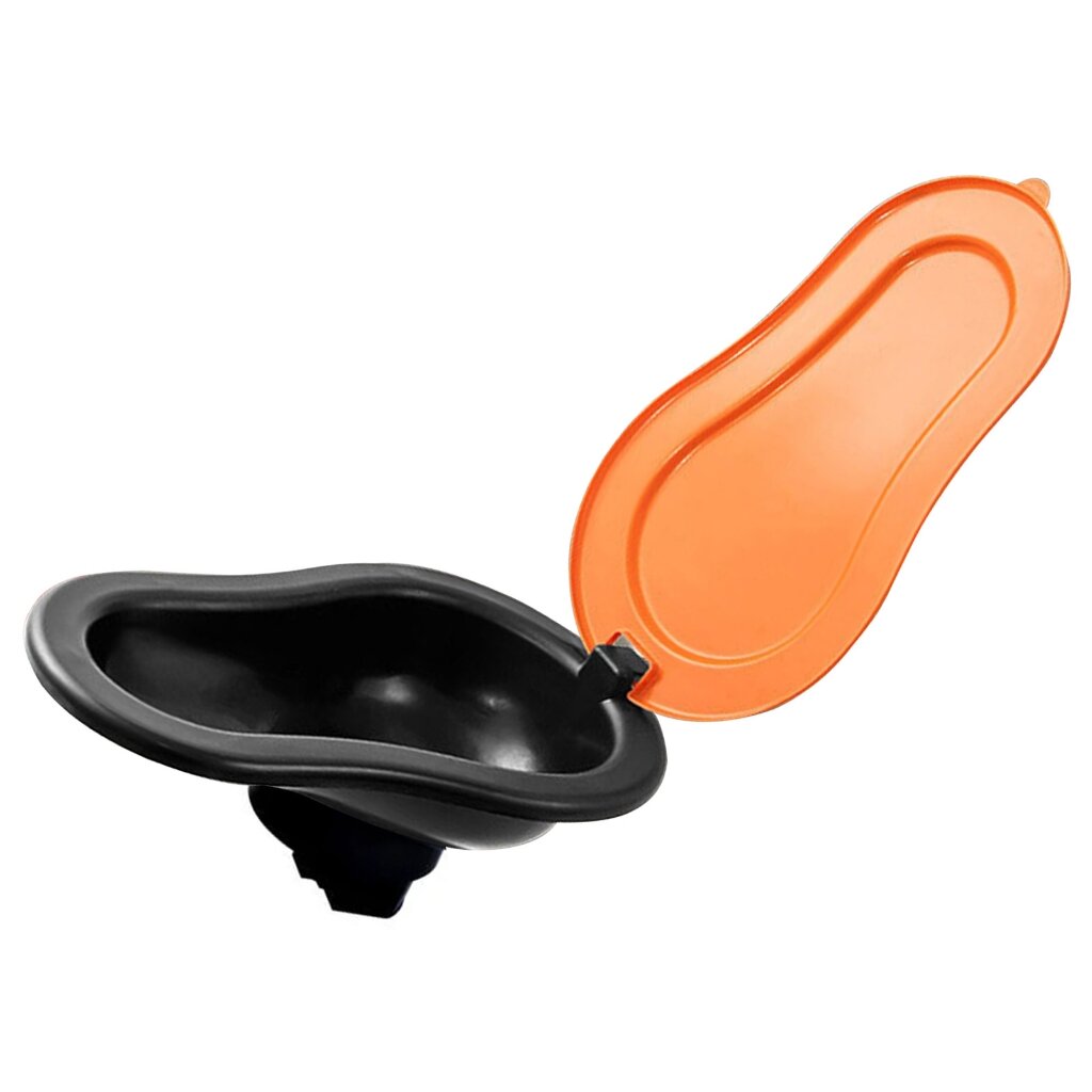 Украшение временного туалета на корточках-оранжевый